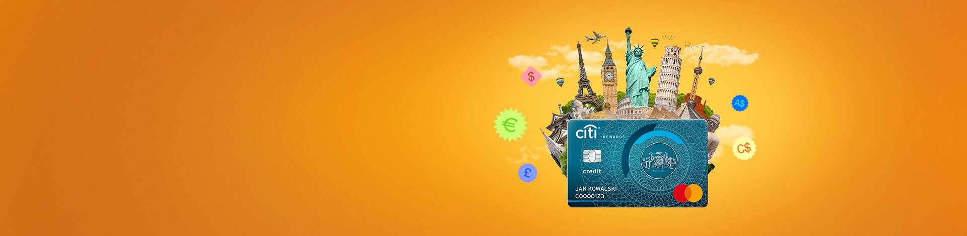 Podróżuj I zyskuj z kartą kredytową Citibank World Mastercard®