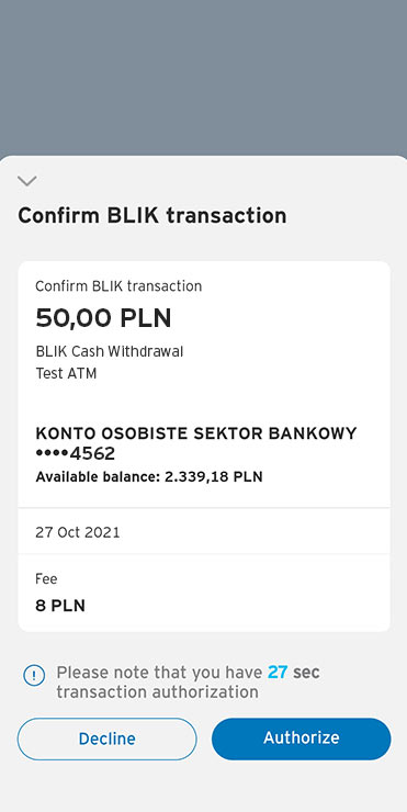 Activate BLIK and pay with a click