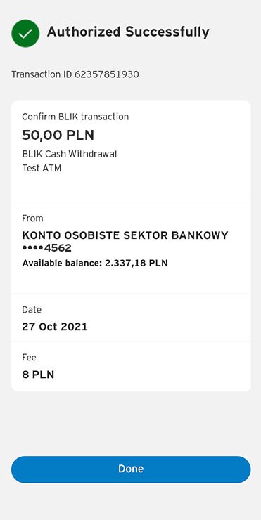 Activate BLIK and pay with a click