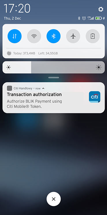 Activate BLIK and pay with a click
