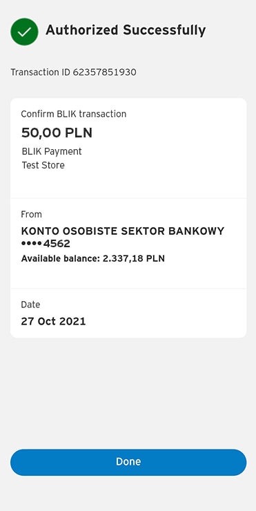 Activate BLIK and pay with a click