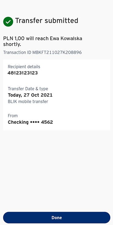 Activate BLIK and pay with a click