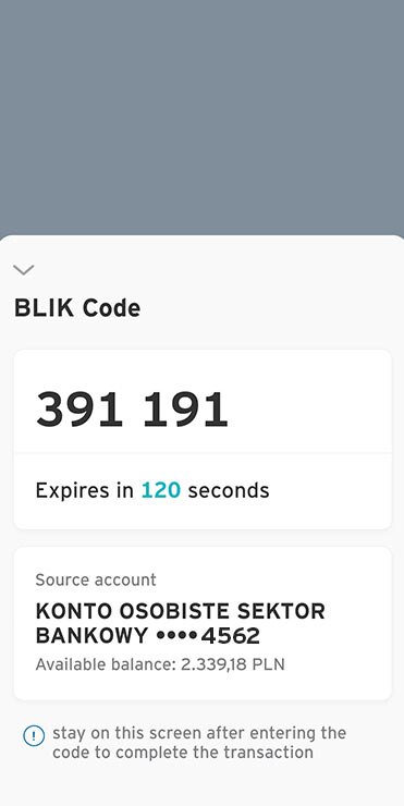 Activate BLIK and pay with a click